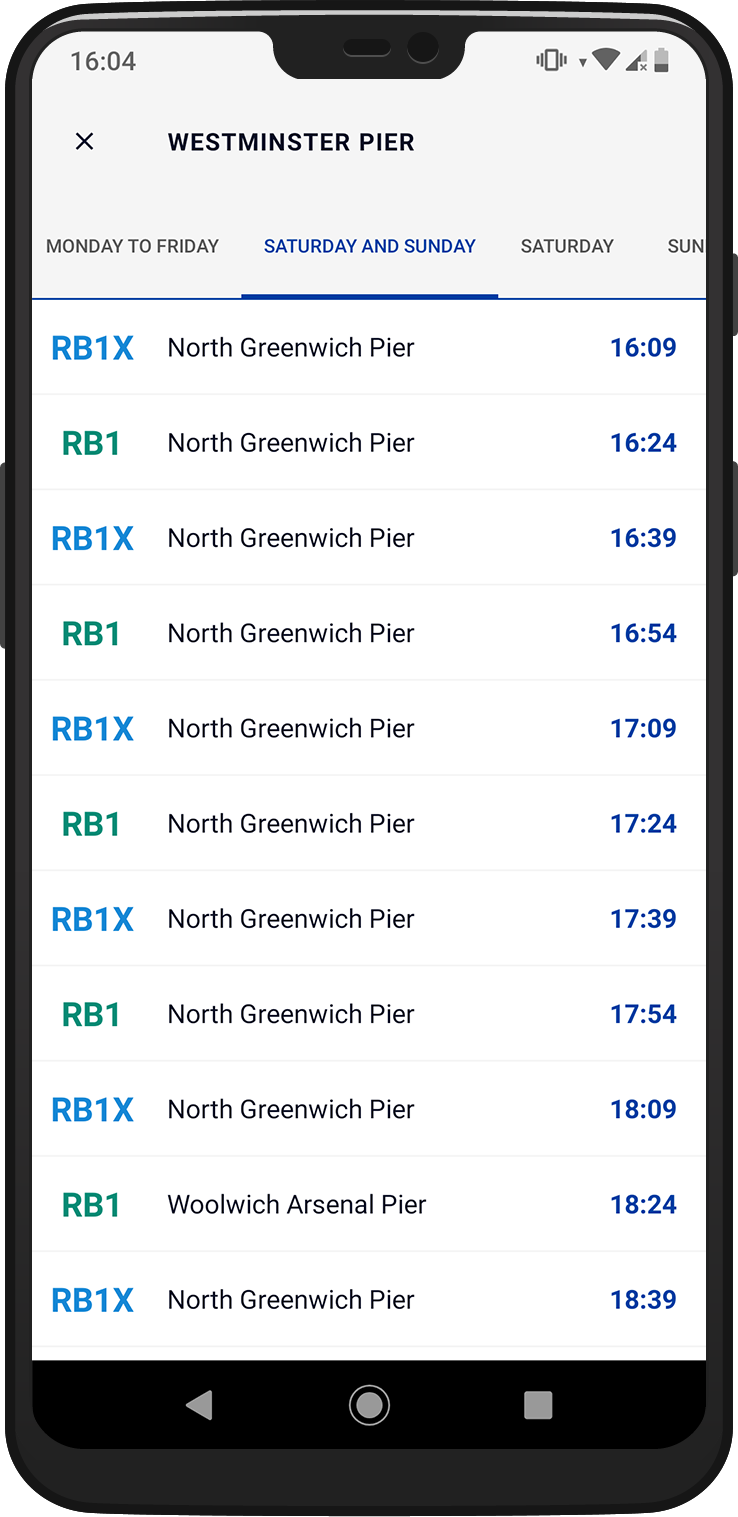 London River Services Guide - Thames Commuter for Android and Wear OS